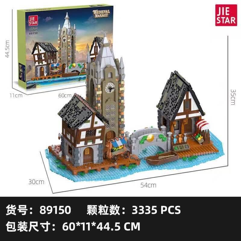 JIESTAR 89150 Medieval Market-Afobrick