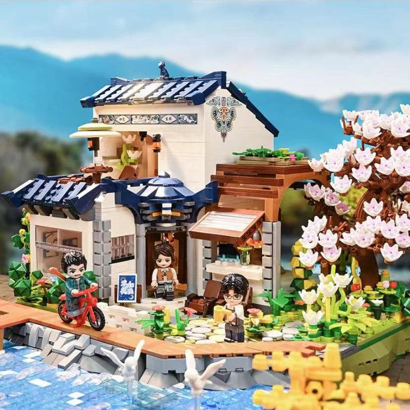 Keeppley K18004 Dali Erhai Lake and Flowers-Afobrick