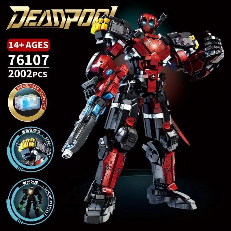 LY BLOCK 76107 Deadpool Mecha-Afobrick