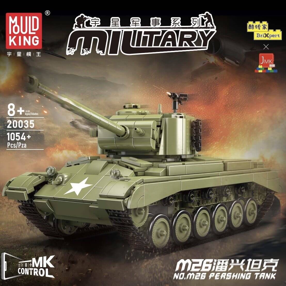 Mould King 20035 M26 Pershing Tank-Afobrick