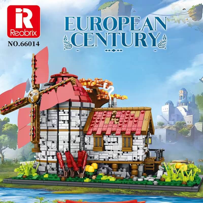 Reobrix 66014 European Century Windmills Town-Afobrick
