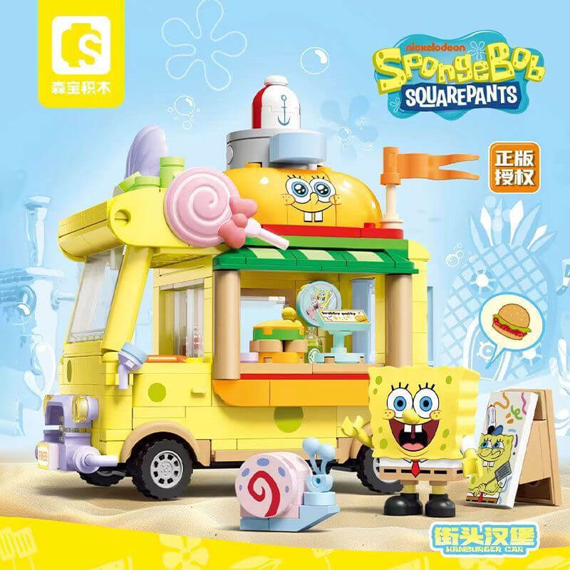 Sembo SpongeBob Ice Cream Burger Truck