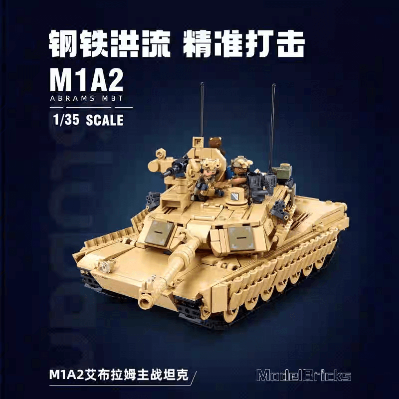 Sluban M1A2 Abrams Main Battle Tank