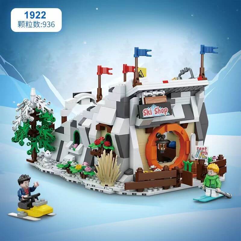 Loz 1922 Ski Resort Mini Brick-Afobrick