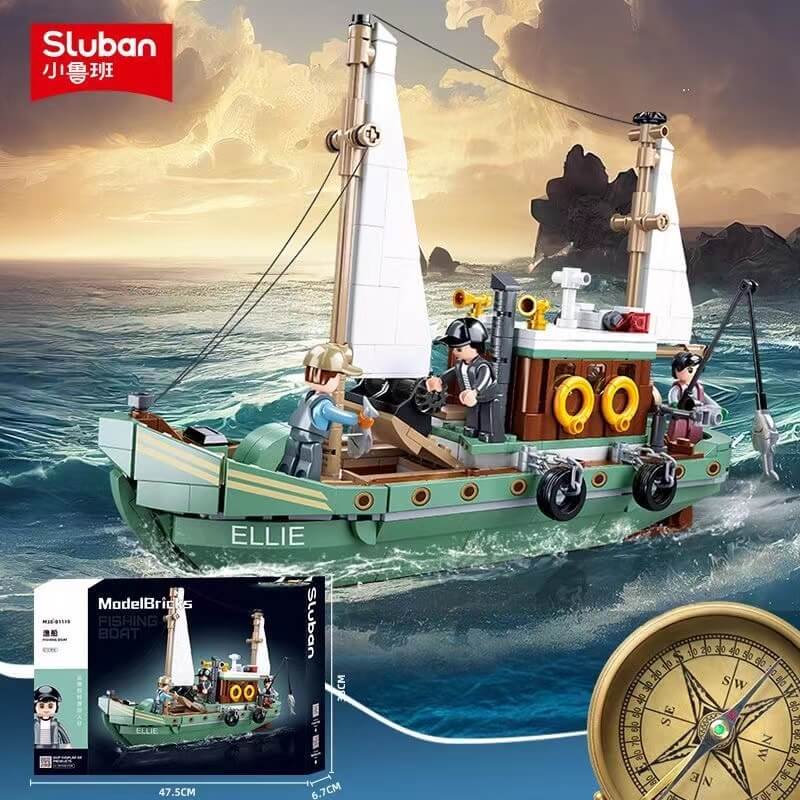 SLUBAN Fishing Boat-AFOBRICK