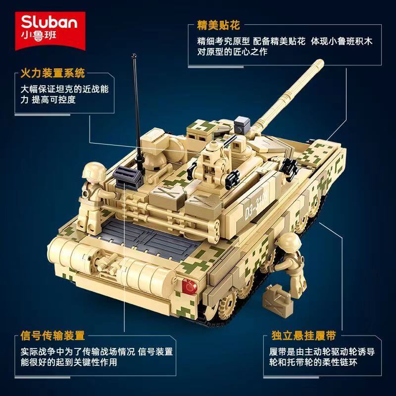 Sluban Military 99A Tank-Afobrick